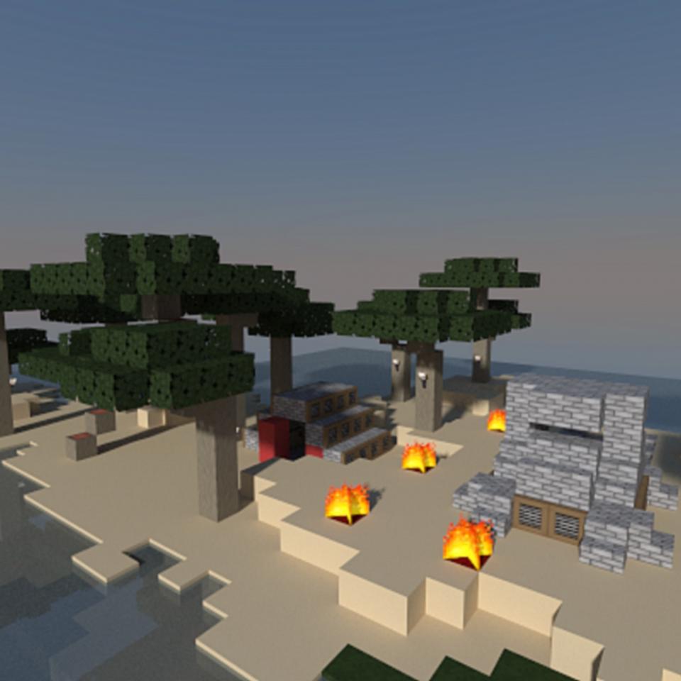 futuristic city - during the war (current map = 0.150%) Minecraft Map