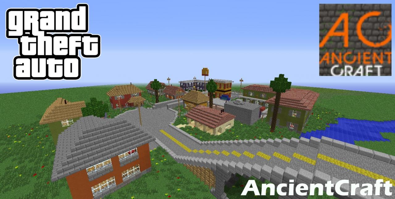 GTA map (based on San Andreas) - AncientCraft Minecraft Map