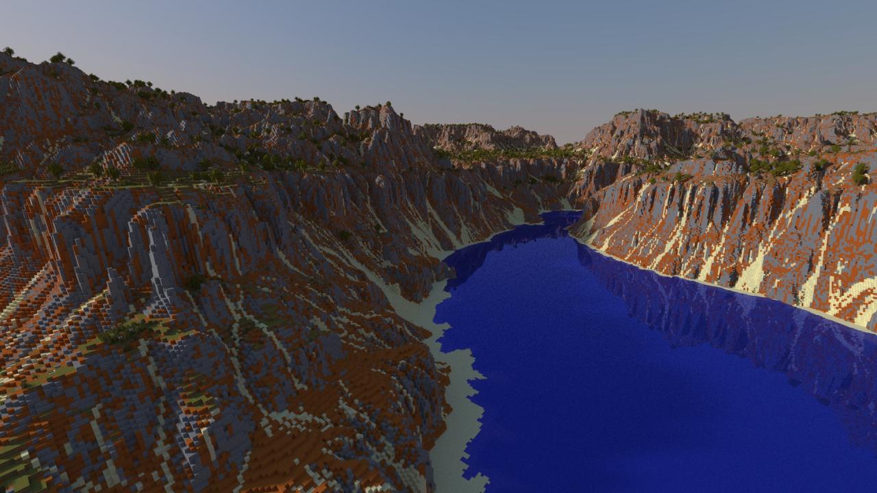 Canyon River - Custom Terrain Minecraft Map