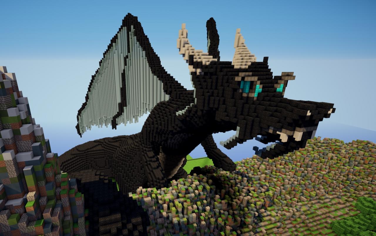 Voxel dragon Minecraft Map