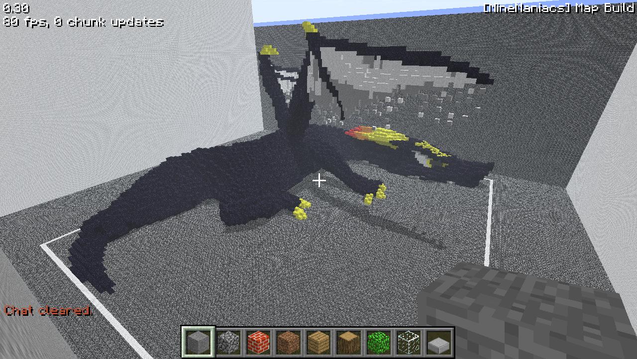 Classic 3D Dragon Pixel Arts Minecraft Map