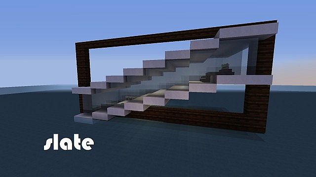 slate [minimalist modern house] Minecraft Map