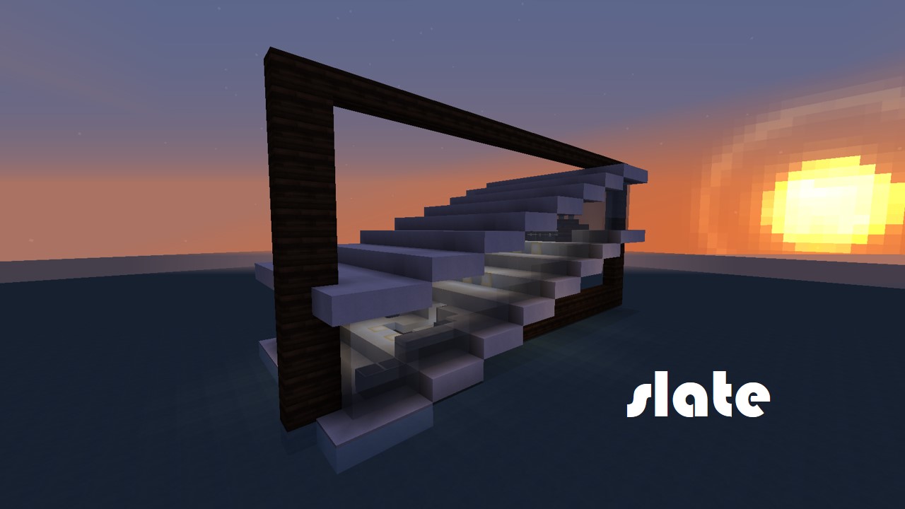 slate [minimalist modern house] Minecraft Map