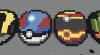 Pokeballs 2D PixelArt 8 Schematic Minecraft Map