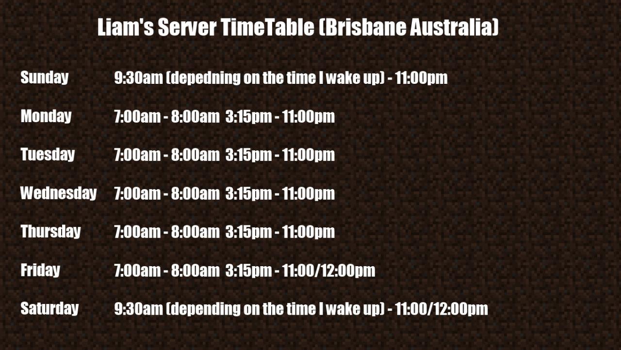 Liam's Server Minecraft Server