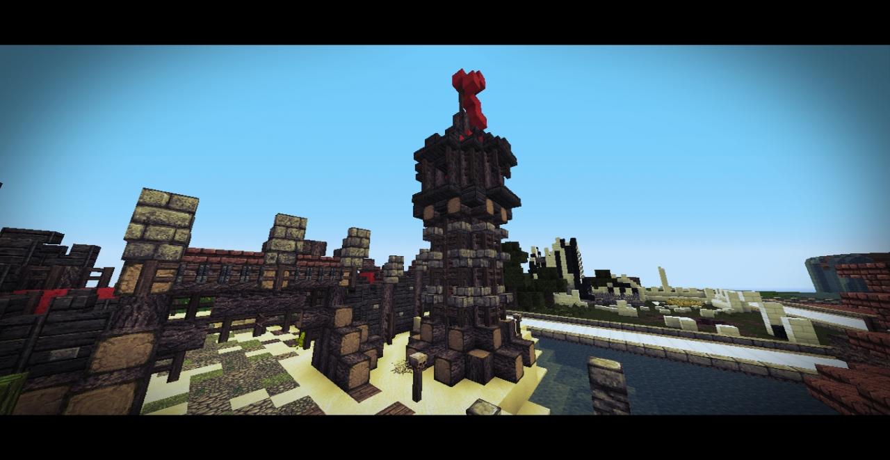 Orcish River Town [Small Plot build] Minecraft Map