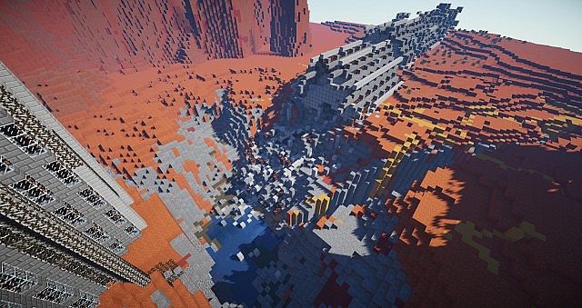 Crashed tower Minecraft Map