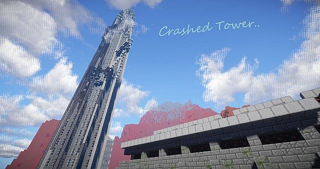 Crashed tower Minecraft Map