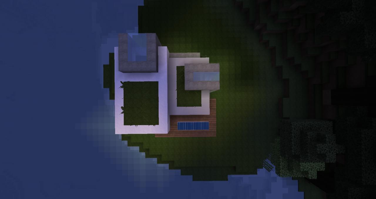 12x12 Ultra Modern House Minecraft Map