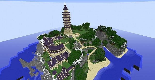 Air temple Island Minecraft Map