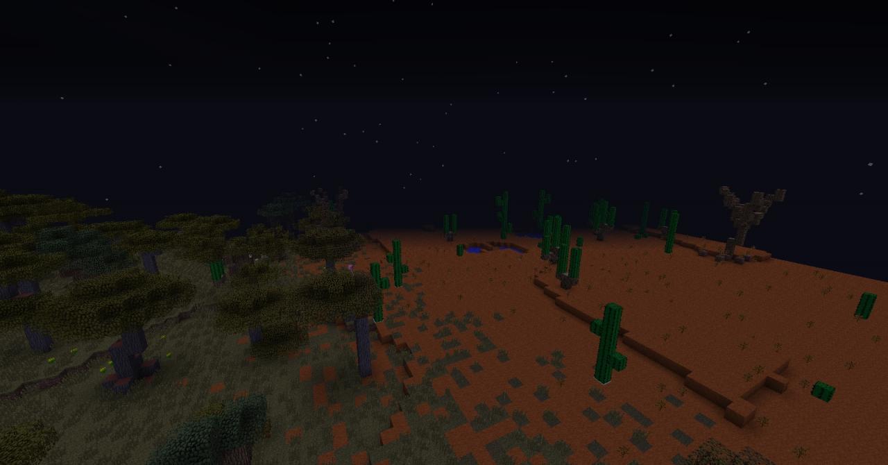 Discworld, at a roughly 1:1000 scale Minecraft Map