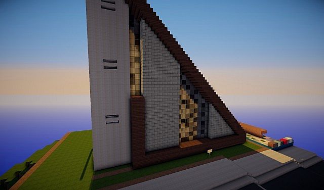 Height :: Modern A-Frame House Minecraft Map