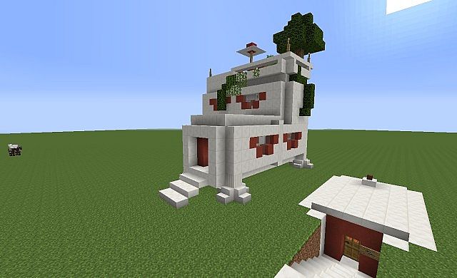 Modern Box House Minecraft Map
