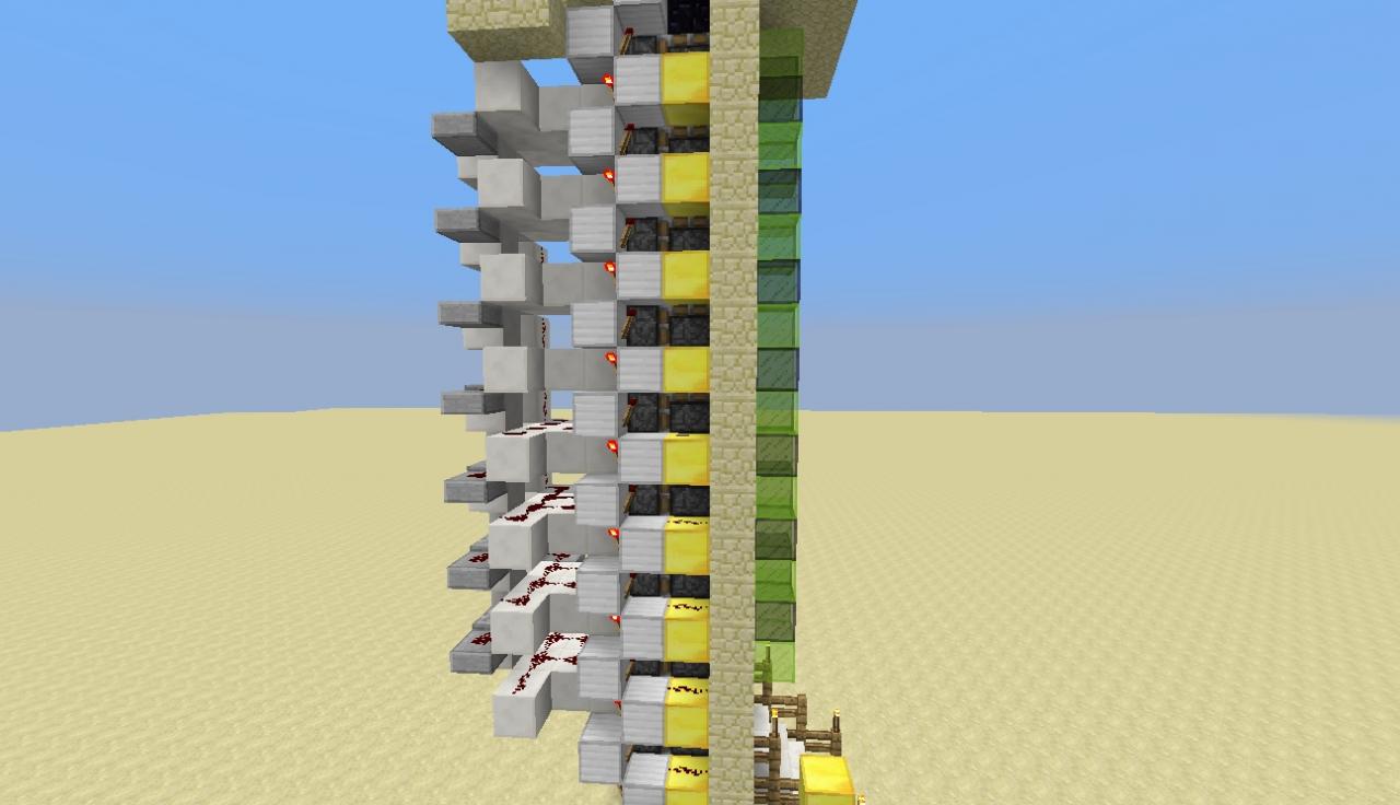 Piston Elevators And Doors Minecraft Map