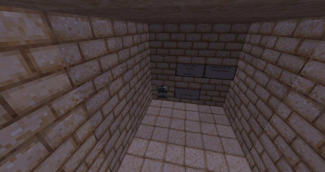 The Useless Lever Minecraft Map