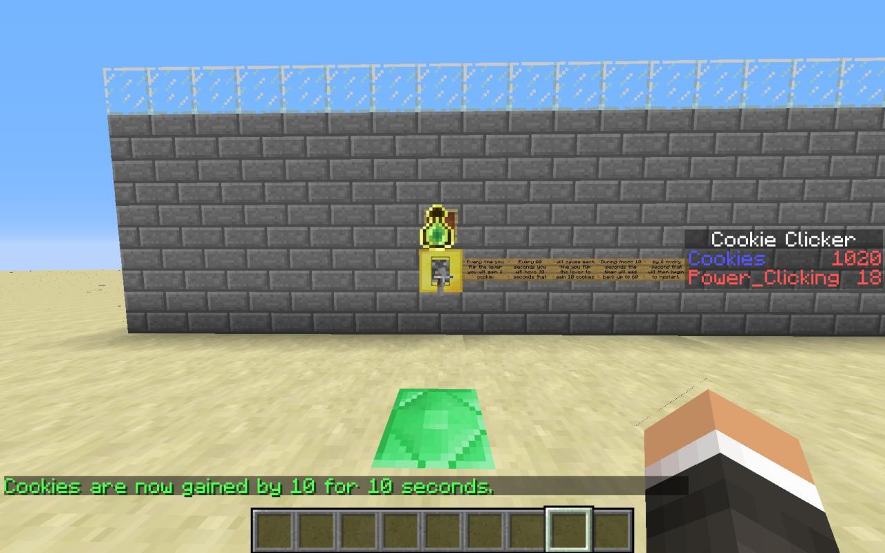 Iphone/ Ipad Cookie Clickers Features Minecraft Map