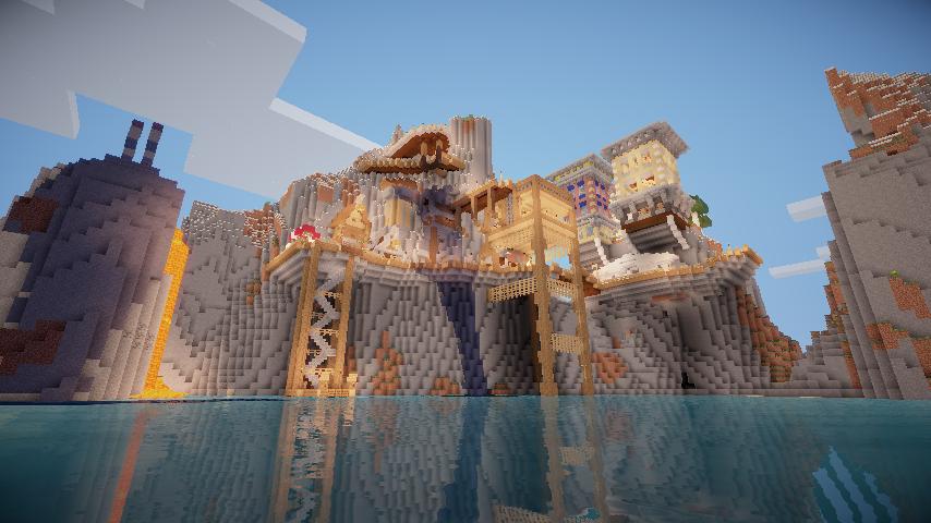 Ocean side city Minecraft Map