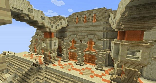 Sandstone Town Center Minecraft Map