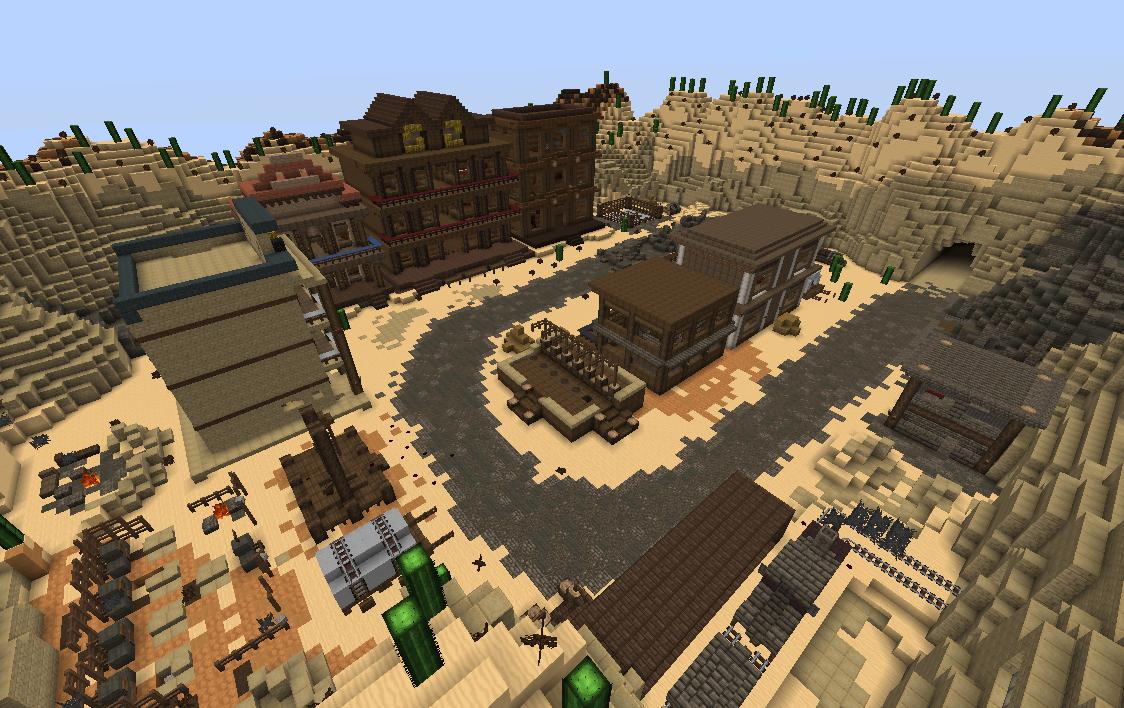 Wild West - Western Paintball Gun Arena Minecraft Map