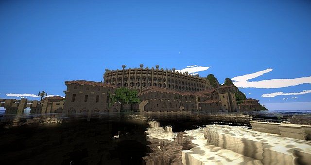 Ancient Roman Island + Colosseum Minecraft Map