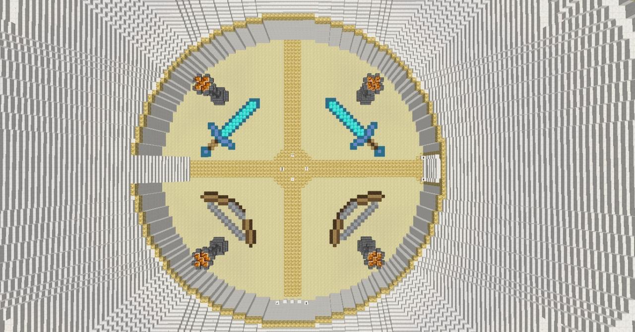 NeverCraft Hunger Games Spawn! Minecraft Map