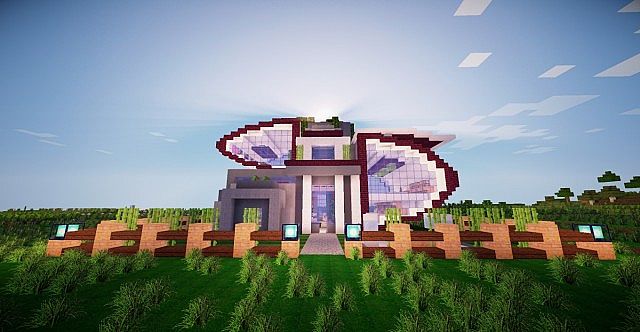 Futurist Modern House Minecraft Map
