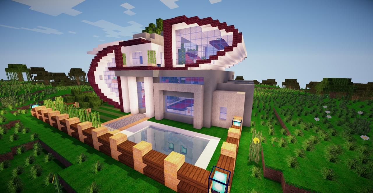 Futurist Modern House Minecraft Map
