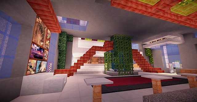 Futurist Modern House Minecraft Map