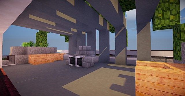 Futurist Modern House Minecraft Map
