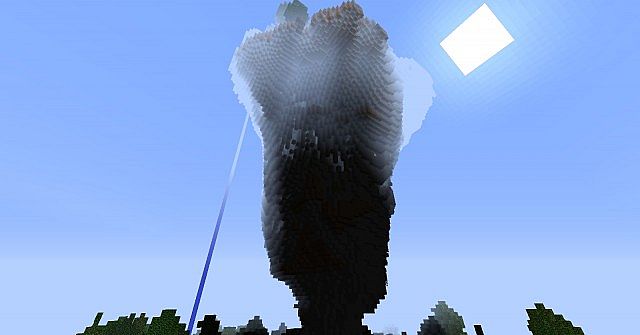 Discworld, at a roughly 1:1000 scale Minecraft Map