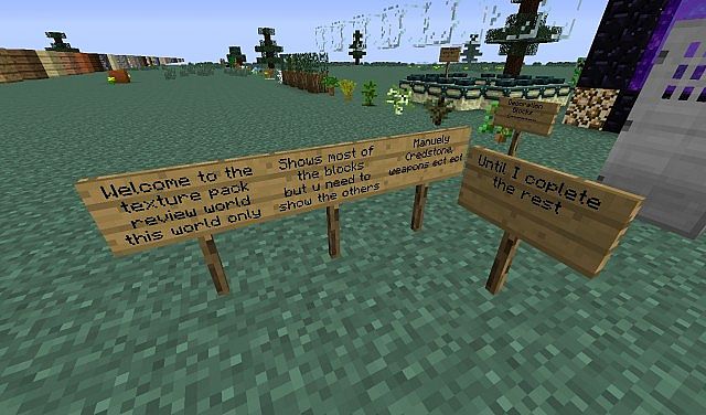 Texture pack review world Minecraft Map