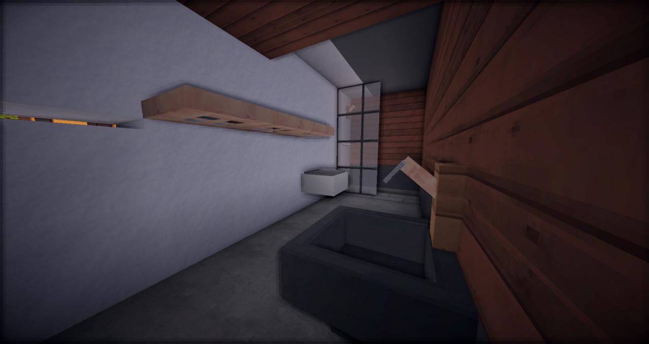 Cloud- a modern home- built on cubed community Minecraft Map