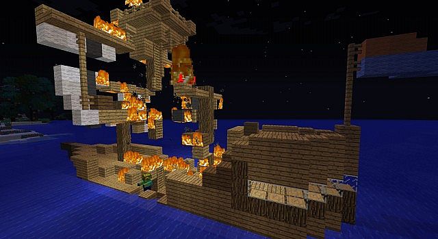 The sinking of the Astute Minecraft Map