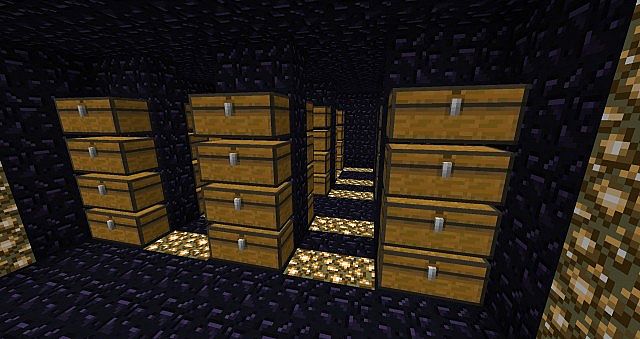 Big obsidian base Minecraft Map