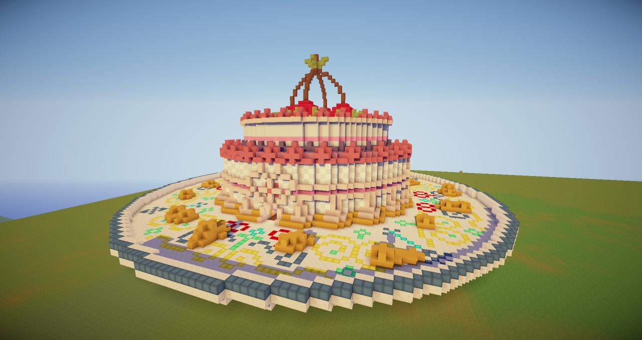 Cherry Cheesecake | Fun Mini Spawn/Arena Structure | Minecraft Map