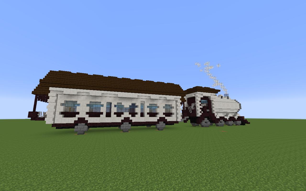 Steampunk train Minecraft Map