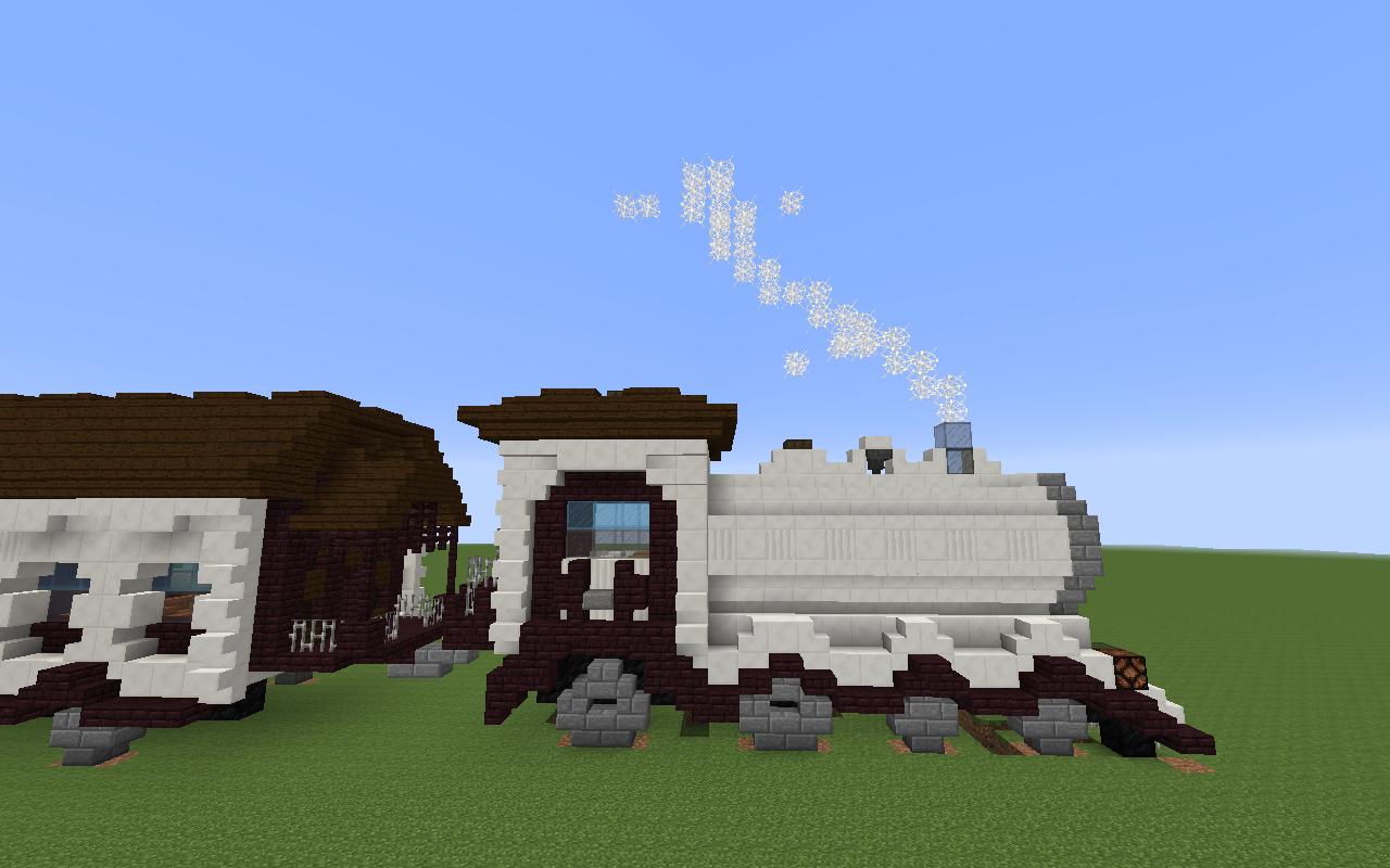 Steampunk train Minecraft Map