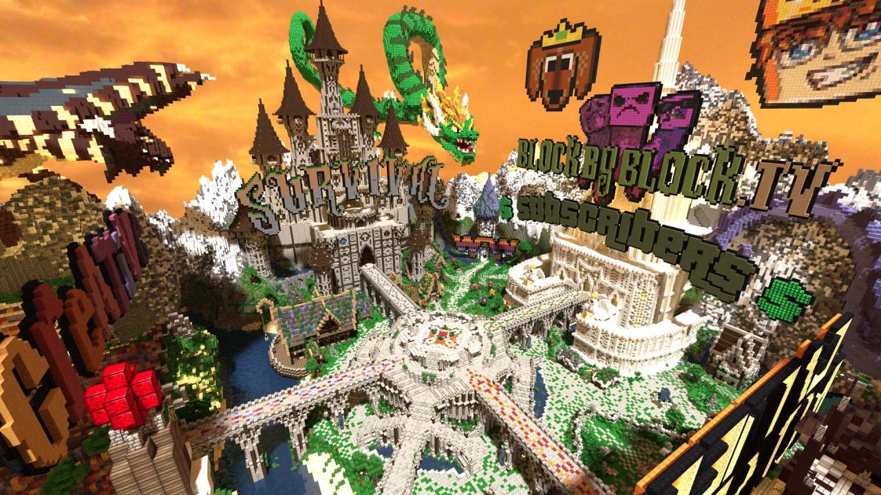 BlockbyBlock.tv MEGA HUB Minecraft Map