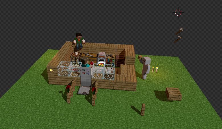 Blender art-INCOMPLETE Minecraft Map