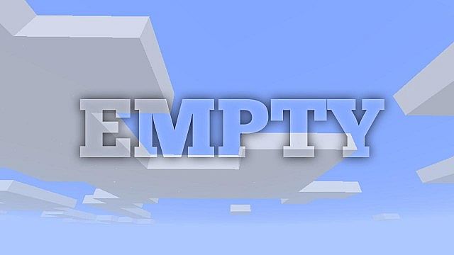 Empty World Minecraft Map