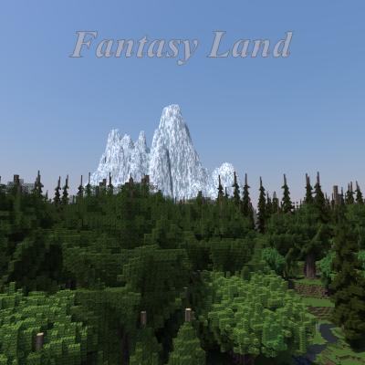 Fantasy Land || Custom terrain Minecraft Map