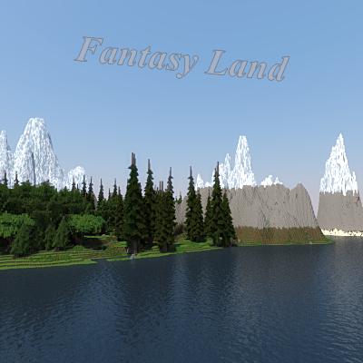 Fantasy Land || Custom terrain Minecraft Map