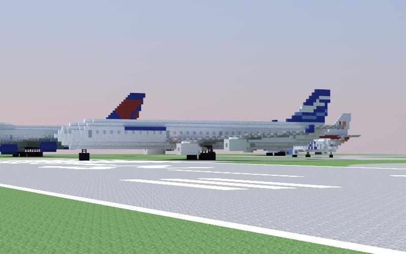 Airbus A340-300 Minecraft Map