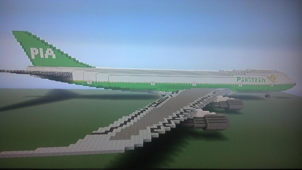 Minecraft Boeing 747-200 (PIA Airlines) Minecraft Map