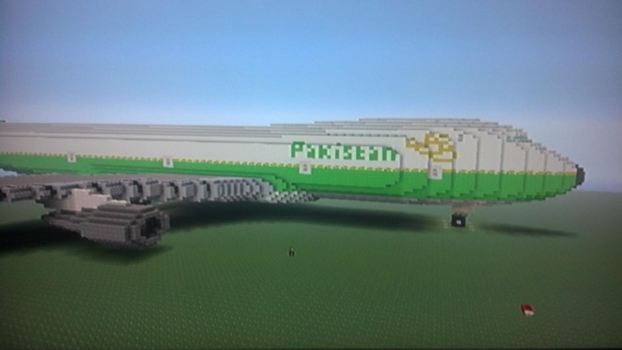 Minecraft Boeing 747-200 (PIA Airlines) Minecraft Map