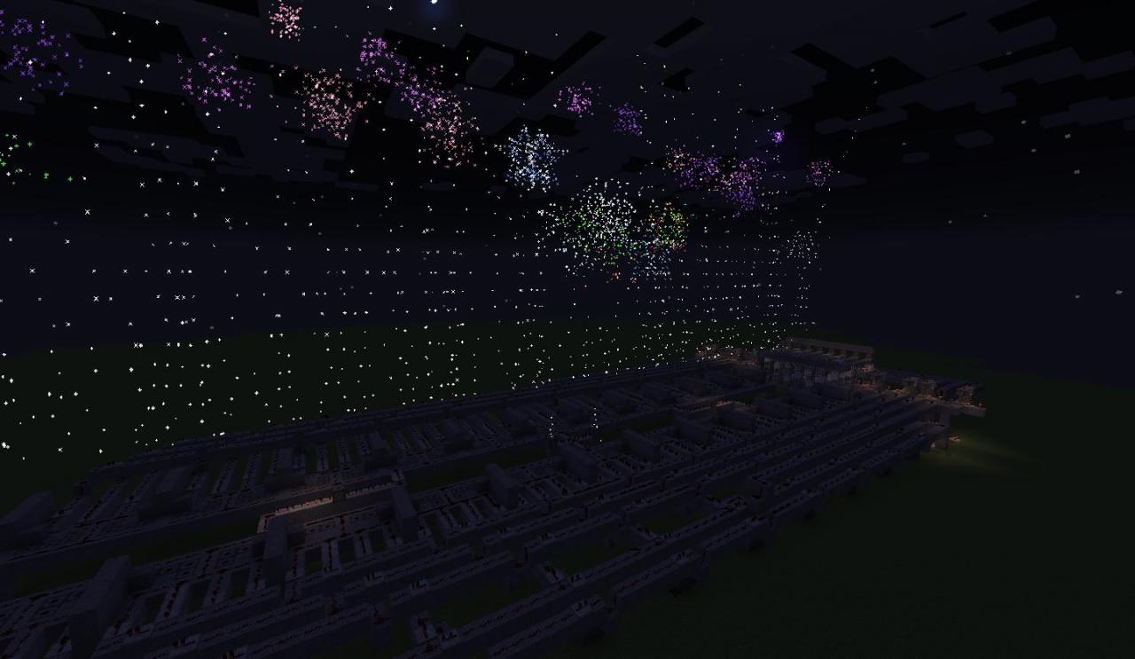 Minecraft Complex Fireworks Machine 02 - By fbaugusto - 1.7.4 Minecraft Map