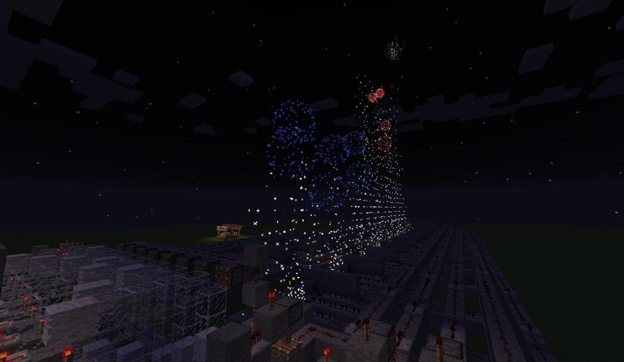 Minecraft Complex Fireworks Machine 02 - By fbaugusto - 1.7.4 Minecraft Map