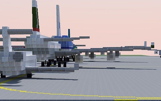 Airbus A340-300 Minecraft Map