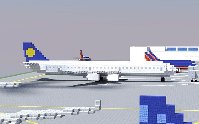 Airbus A340-300 Minecraft Map