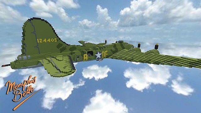B-17F Flying Fortress "Memphis Belle" Minecraft Map